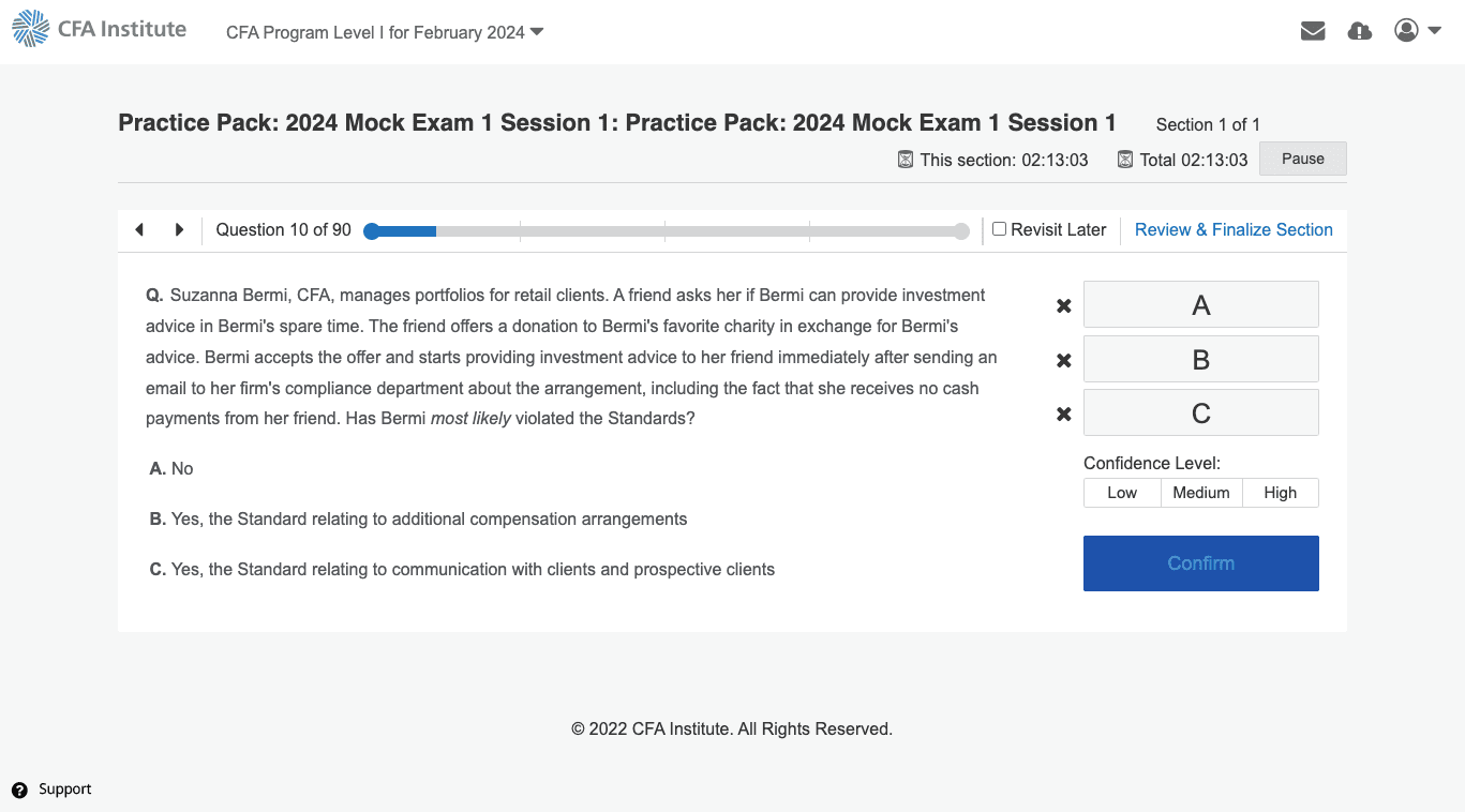 CFA Practice Pack: A Comprehensive Review