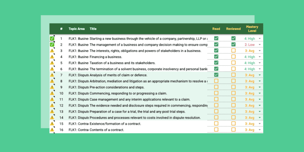 Customize Your Free SQE Study Planner Now